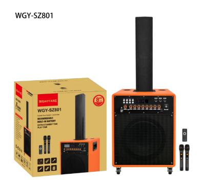 China 80W Output RMS Power Portable Party Speaker with 8-inch Subwoofer and Lithium Battery for Outdoor Events for sale