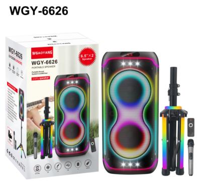 China Double 6.5-Inch Portable Party Speaker Featuring User Friendly Interface And Strong Audio Output Suitable For Celebrations And Gatherings for sale