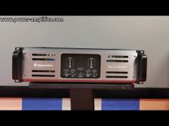 Amplificador montable en rack de 4 canales con sistema de enfriamiento avanzado y circuito de protección integral para salida de audio