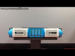 Potente amplificador de 4 canales con múltiples opciones de entrada y salida y salida de alta potencia para sistemas de audio profesionales
