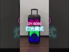 Wireless Bluetooth Portable Party Speaker with LED Lighting and Built-in Microphone for Sound