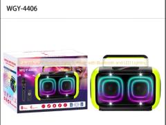 Altoparlante portatile da 50W da 2*4 pollici con Bluetooth e illuminazione a LED