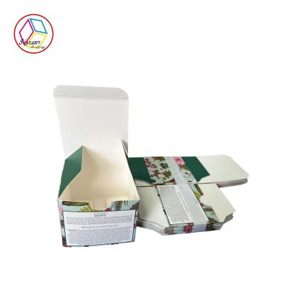 Cina Colore pieno di CMYK che stampa la carta bianca della scatola pieghevole per il pacchetto cosmetico in vendita