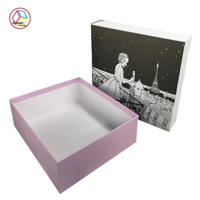Cina Contenitore di regalo rosa della carta fantasia, caratteristica UV aperta del rivestimento dei contenitori di regalo dello scorrevole in vendita