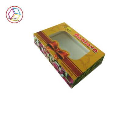 China Cajas de empaquetado del producto de encargo con la impresión en offset de la ventana CMYK del PVC en venta