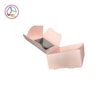 China Custom Pink Cardboard Gift Boxes with Transparent PVC Window 500pcs MOQ for sale