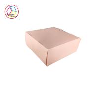 China Custom Pink Cardboard Gift Boxes with Transparent PVC Window 500pcs MOQ for sale