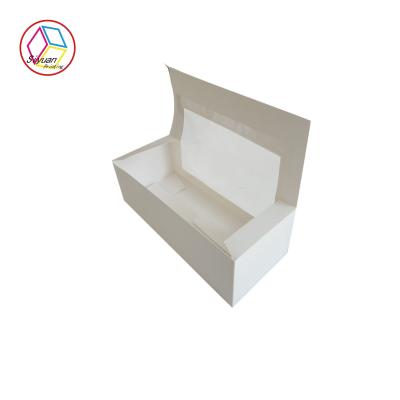 Cina Protezione dell'ambiente bianca piegante della carta di avorio di colore del contenitore di regalo in vendita