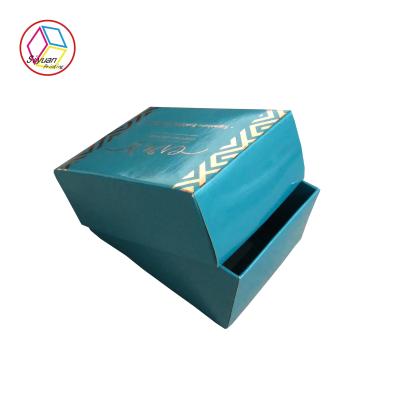 China Stagnola di oro dei contenitori di regalo del cartone di immaginazione di colore della marina che timbra servizio dell'OEM for sale