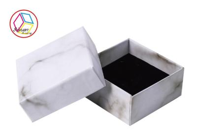 Cina Contenitore di gioielli di marmo bianco con la laminazione di Matt di trattamento di superficie dell'inserzione della schiuma in vendita