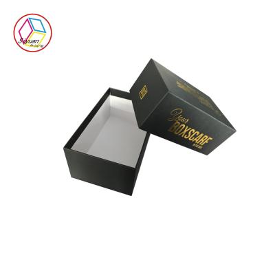 Cina Contenitore di regalo unico nero della carta dei gioielli, contenitori d'imballaggio di gioielli di lusso in vendita