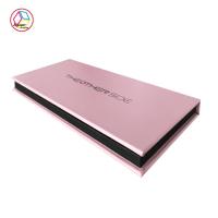 China Foldable Empty Chocolate Gift Boxes Pink Color Flat Pack 20x20x5cm Customizable for sale