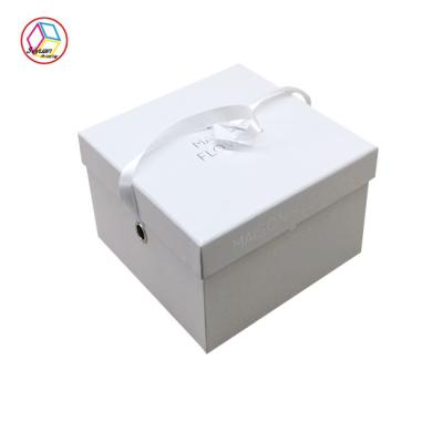 China Contenitore di regalo in due pezzi del dolce di cioccolato per colore di bianco del partito di festa for sale