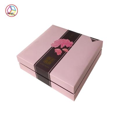 China carta patinata quadrata asportabile della carta kraft Di forma di 2 del pezzo scatole da pasticceria for sale