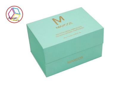 Cina Carta patinata personale di forma di rettangolo di colore verde della scatola di bellezza del profumo in vendita