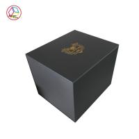 China Custom Perfume Packaging Boxes Black Color with Logo Printing 500pcs MOQ for sale