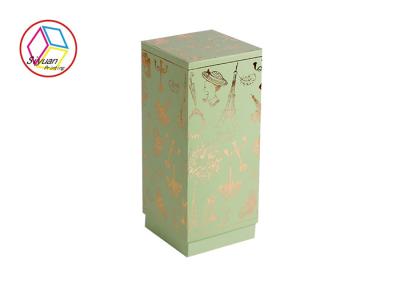 Cina Stagnola di oro elegante del contenitore di regalo del profumo che timbra stile di modo della carta patinata in vendita