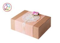 China Wholesale Custom Logo Brown Kraft Candle Boxes Recyclable Eco Friendly Packaging 10x10x10 cm for sale