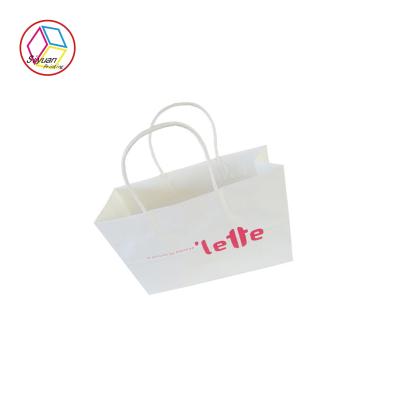 Cina Maniglia torta stampa di carta riciclata dei sacchetti della spesa CMYK Pantone in vendita