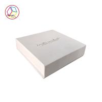 China White Cardboard Flip Gift Box with Matte Lamination Custom Size for sale