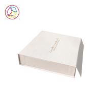 China White Cardboard Flip Gift Box with Matte Lamination Custom Size for sale
