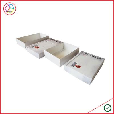 Cina Forma cubica d'imballaggio delle scatole del profumo del cartone della laminazione dell'avorio in vendita