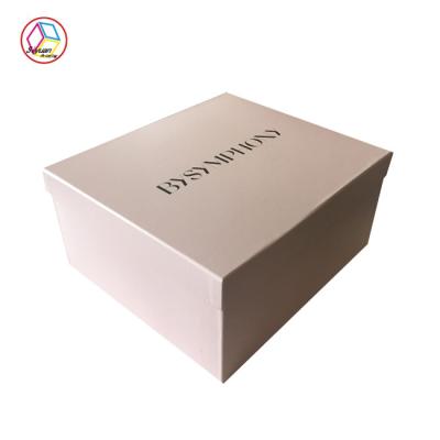 Cina Rosa su misura due contenitori di regalo duri del cartone dei pezzi Matte Lamination in vendita