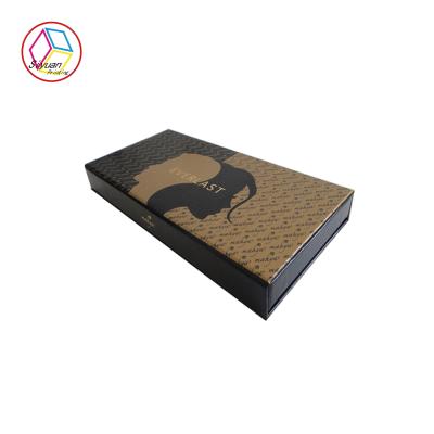 Cina Scatola di trucco del cartone stampata il nero di rettangolo con EVA Insert in vendita