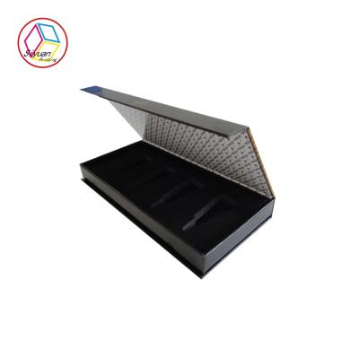 Cina Scatola di trucco del cartone stampata il nero di rettangolo con EVA Insert in vendita