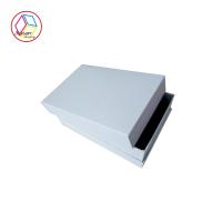 China Ivory Matte Lamination Plain Craft Paper Gift Box Recyclable Rectangular 500pcs MOQ for sale