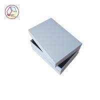 China Ivory Matte Lamination Plain Craft Paper Gift Box Recyclable Rectangular 500pcs MOQ for sale