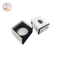 China White Rectangular Cardboard Gift Box with EVA Insert 10x10x5 cm Custom Logo for sale