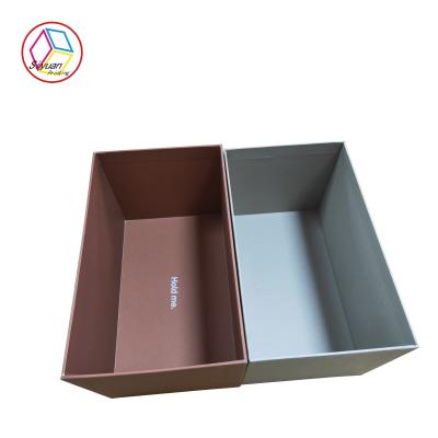 Chine Tirage en couleurs de Pantone deux morceaux de boîte rigide faite de papier de métier à vendre