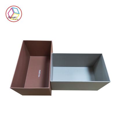 Chine Tirage en couleurs de Pantone deux morceaux de boîte rigide faite de papier de métier à vendre