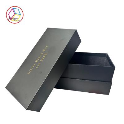 Cina Scatola nera del collo con la stagnola di oro Logo EVA Insert For Cosmetic Package in vendita
