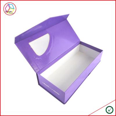 CMYK che stampa la scatola di carta magnetica di forma cubica per l'occhio Lash Package