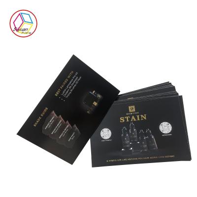 Cina Colore pieno che stampa le carte di regalo rettangolari di carta patinata Matte Varnishing in vendita