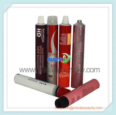 China Empty aluminum tubes with different shape and  different color cap, M11 screw for sale
