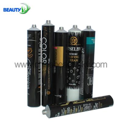 China HS code 761210 Printed soft  empty aluminum tubes with golden or white internal coating for sale