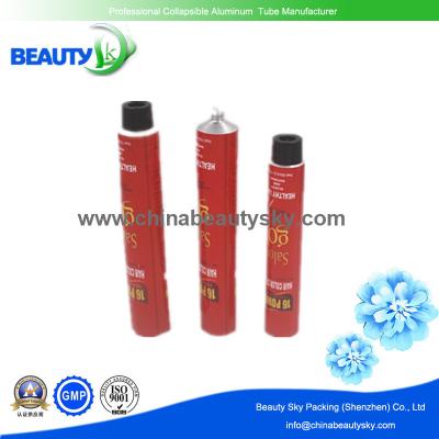 China Colorful Collapsible aluminum Tube for Professional Hair color cream with 25mm Dia. cap for sale