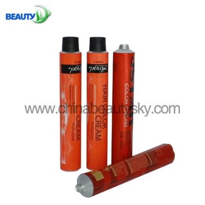 China Printed Empty Aluminum Container NCM 761210 for Tinte permanente para cabello en cream for sale