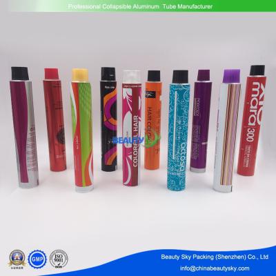 China BEAUTY SKY Dia. 13.5mm --40mm Printed Aluminium Tubes  for  Hair Color cream for sale