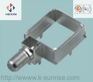 China f type connector wit metal shield case for sale
