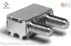 China f type connector wit metal shield case for sale