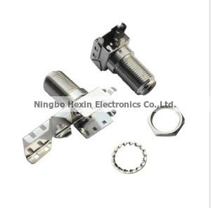China F connector with brackets for pcb board for sale