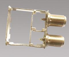 China F Connector with shielding cans For set top box for sale