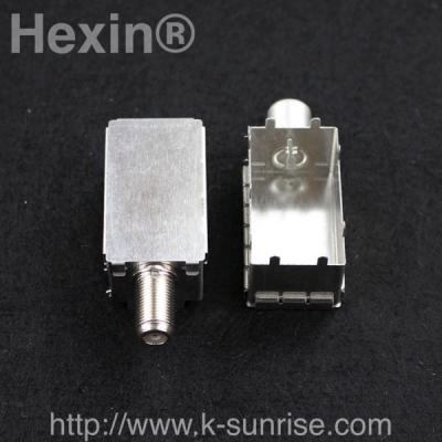 China single F connector with shielding box for sale
