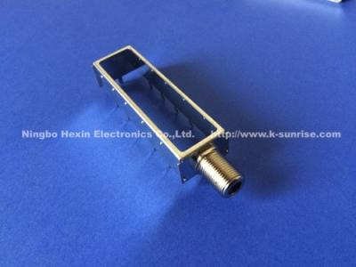 China 75ohm f type connetor with shield for pcb board for sale