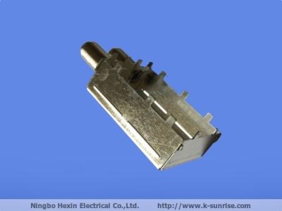 China Two F connector with metal shelding can for sale