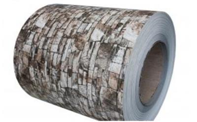 China Alloy3003 Marble Designed Pattern Coating Aluminum Coil 26Ga X 48Inch Pre-painted Aluminum Sheet For Building Facades for sale